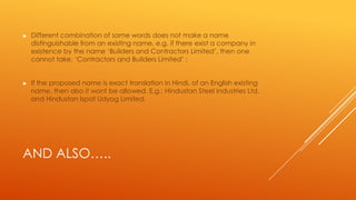 What not to choose as the name of your company. | PPTX | Business ...