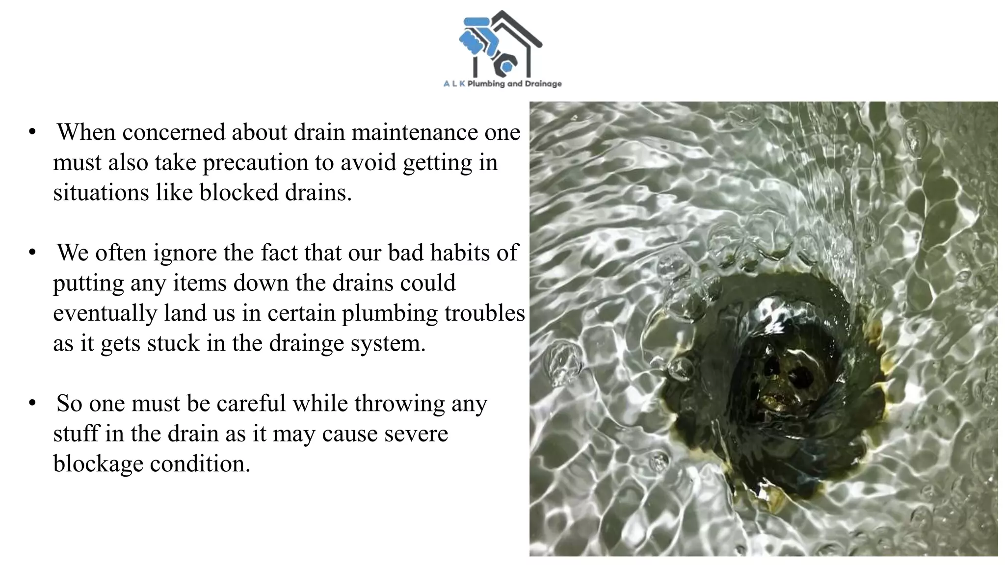 What Not To Put Down The Drain | PPTX