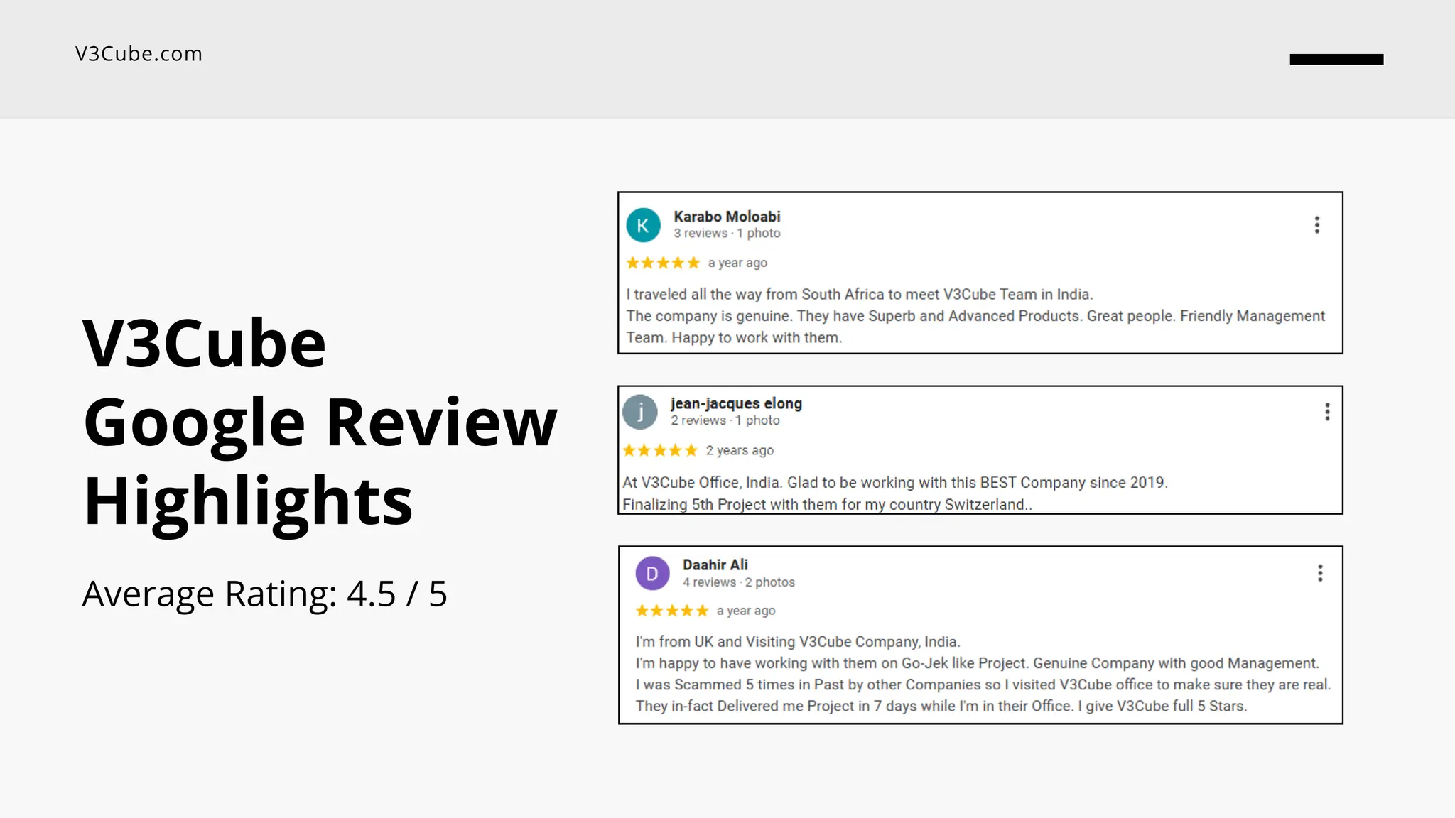 What Our Clients Say V3Cube Reviews & Success Stories.pdf