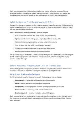What Parents Should Know About Georgia Pre-K Before Starting Early ...