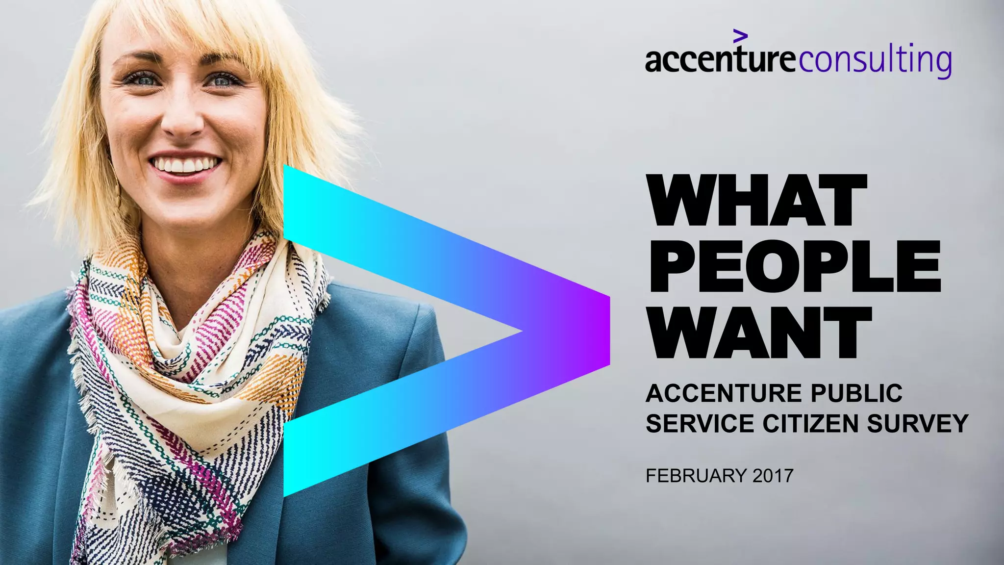 What People Want: Accenture Public Service Citizen Survey | PDF ...