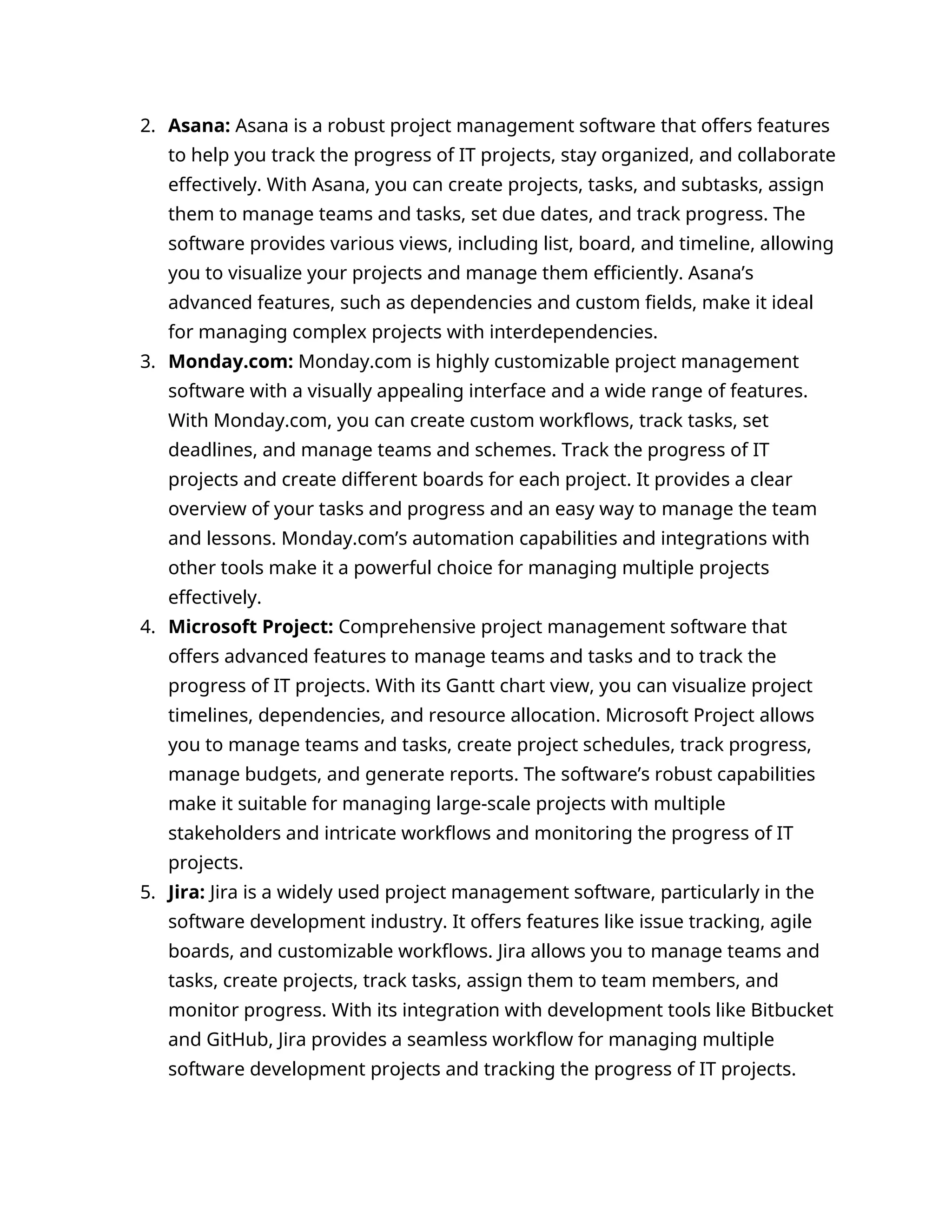 What PM software is recommended for managing multiple projects1.docx
