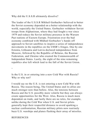 What political ideologies were in conflict during the Cold War | PDF