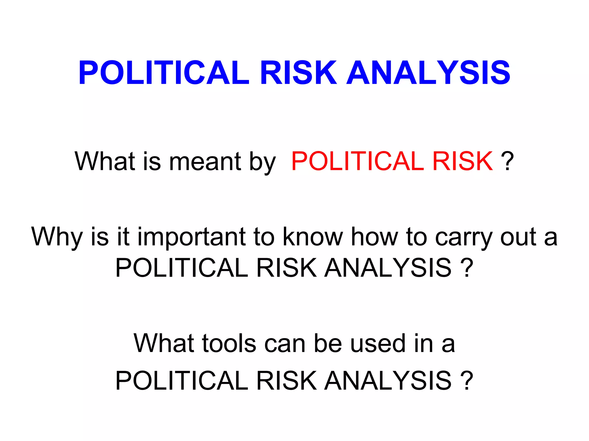 what political risk.ppt