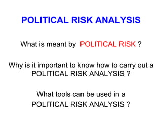 what political risk.ppt