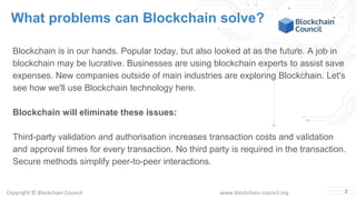 What problems can blockchain solve | PPT