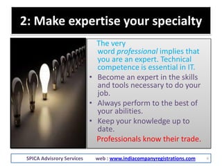 What professioanlism means | PPT