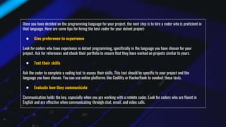 What Programming Language Do You Require for Your Next Project & How to Hire the Best Coder for ...