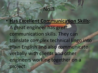 What Qualities Should A Good Engineer Have | PPTX