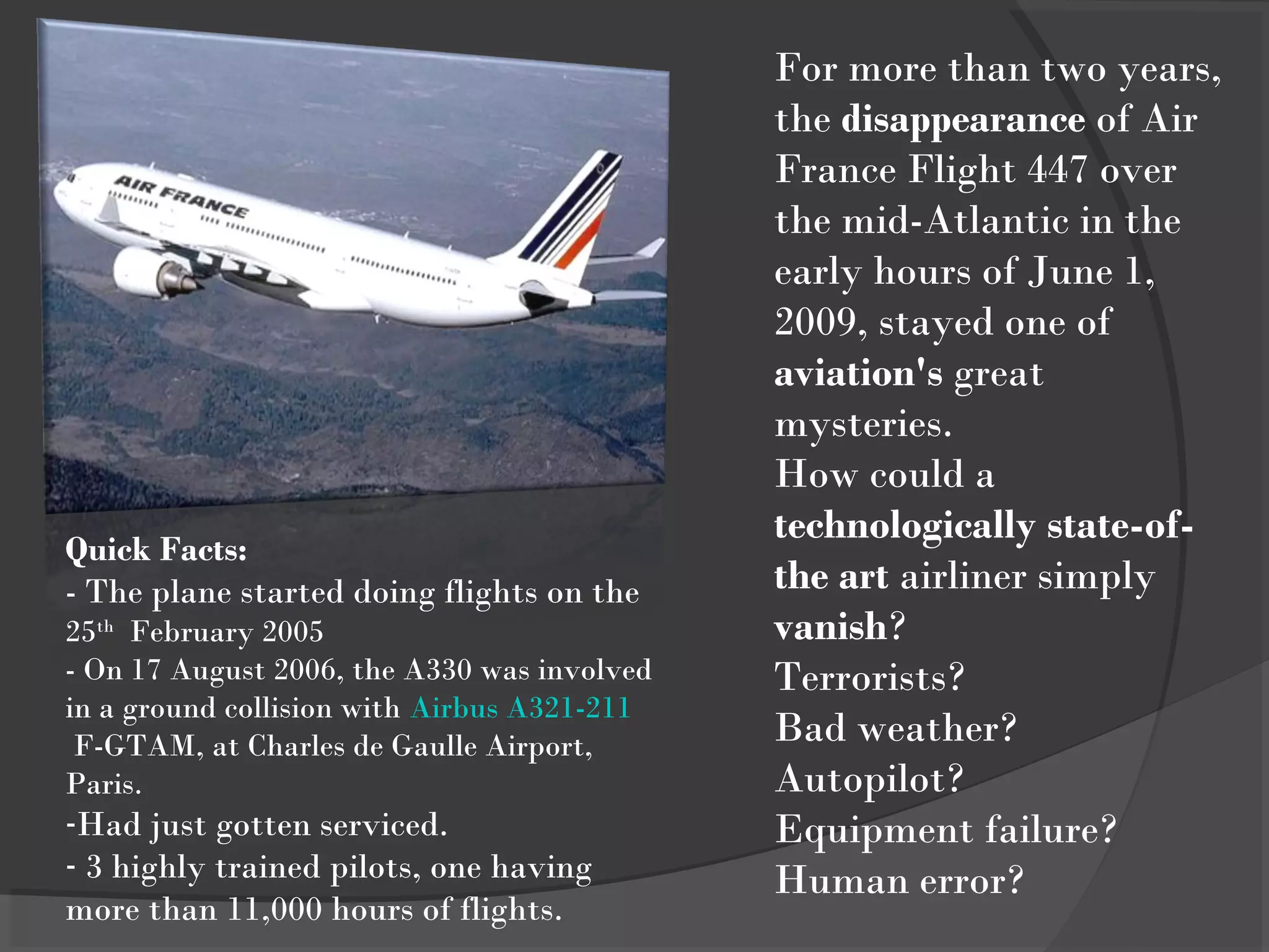 What Really Happened Aboard Air France 447 | PPT