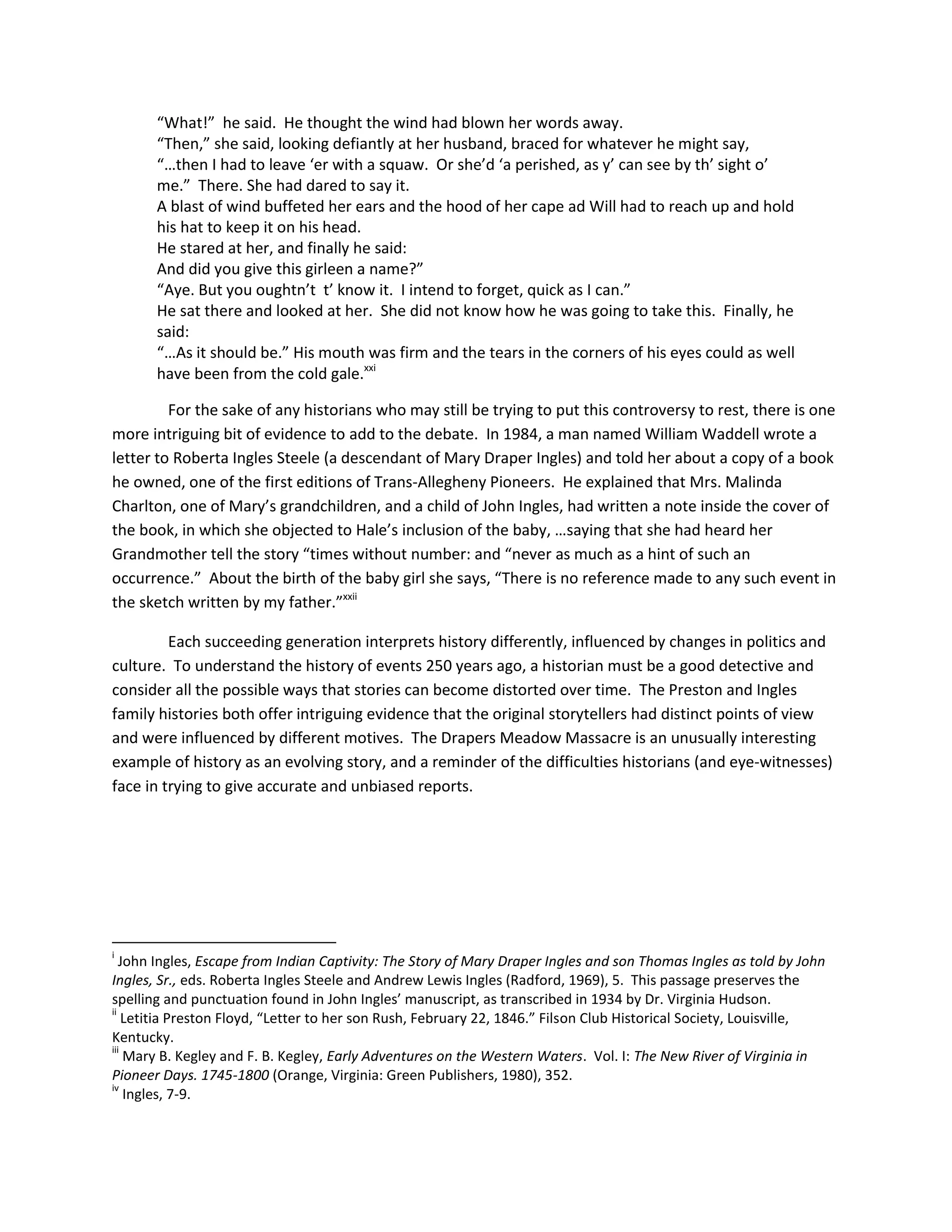 What really happened at drapers meadows | PDF