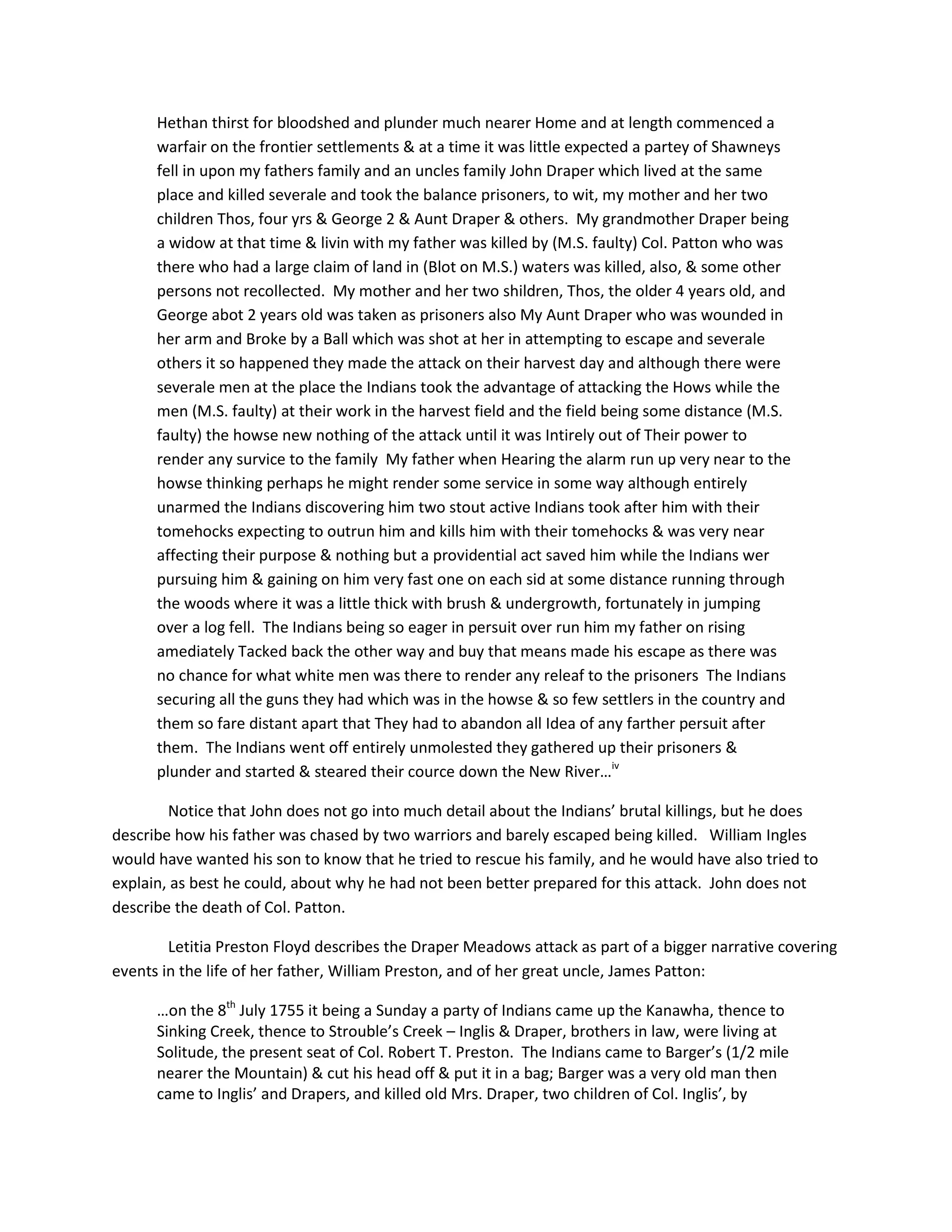 What really happened at drapers meadows | PDF