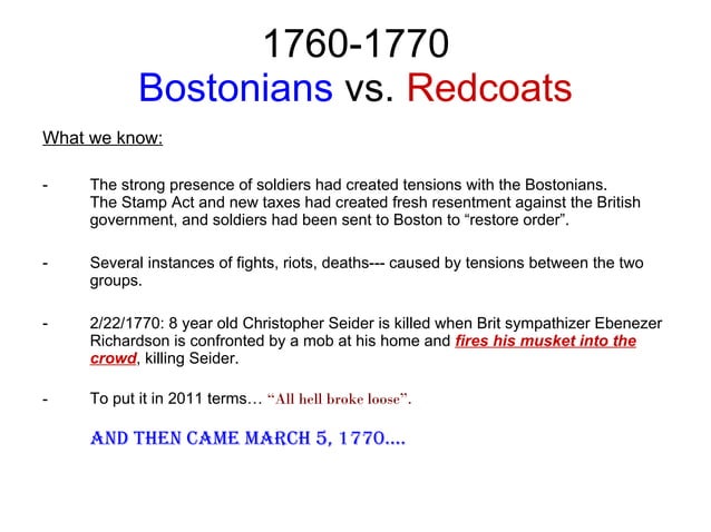 What Really Happened in the Boston Massacre? The Trial of Captain ...