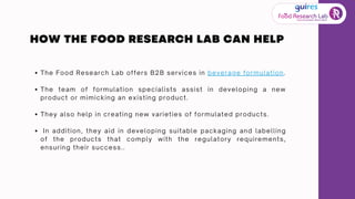 beverage formulation companies | PDF