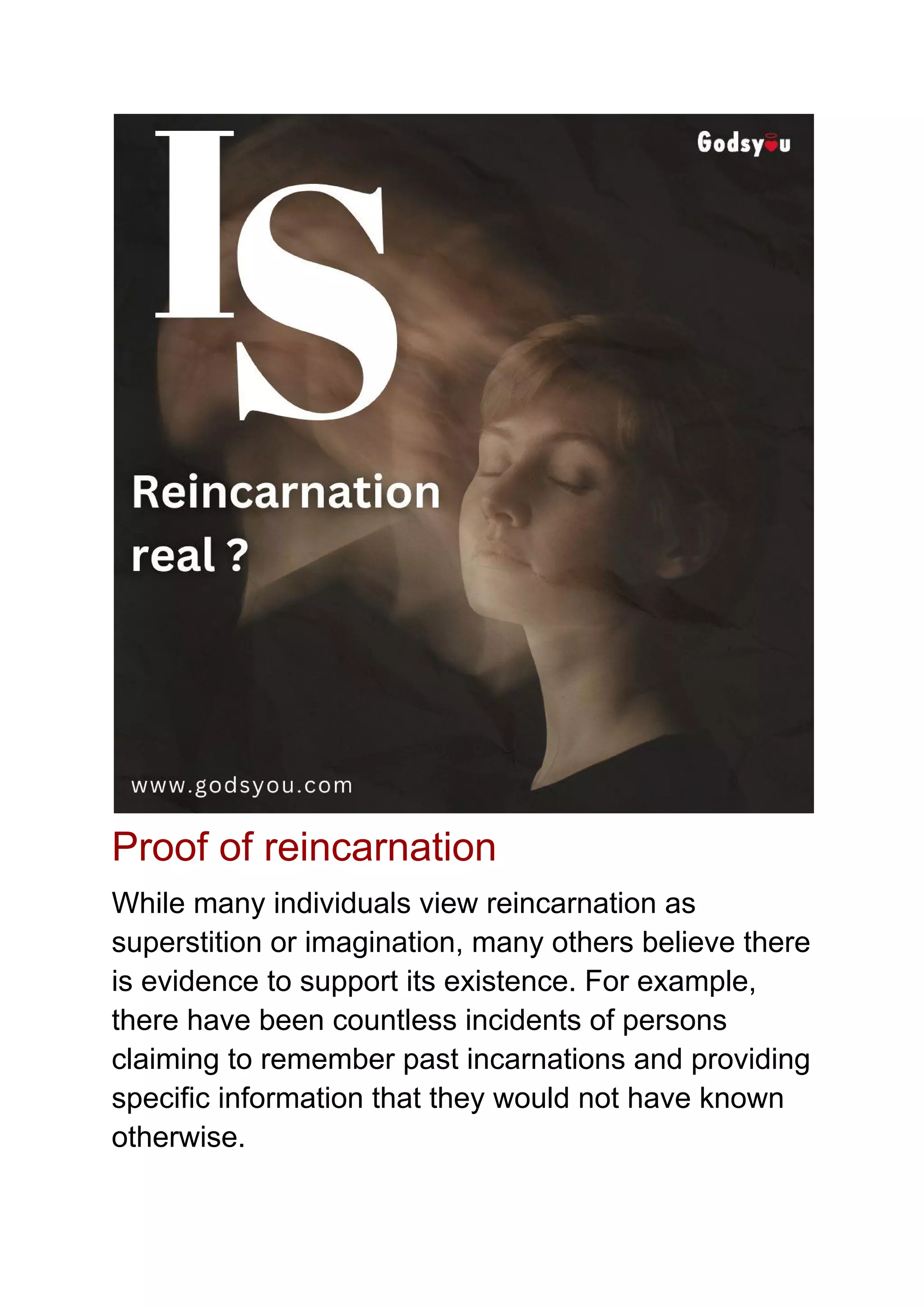 Reincarnation is real? | PDF
