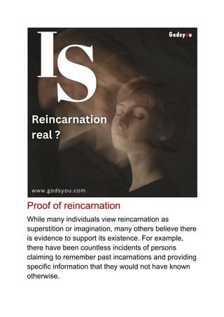 Reincarnation is real? | PDF