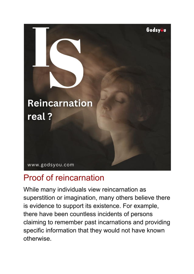 Reincarnation is real? | PDF | Christianity | Religion & Spirituality