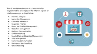 What Retail Management is All About? | PPTX | Postgraduate Education ...