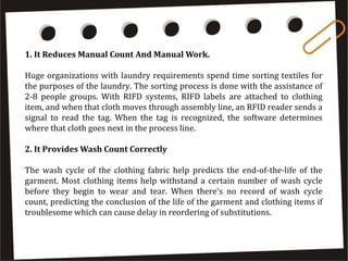 What rfid laundry system can do for you | ODP