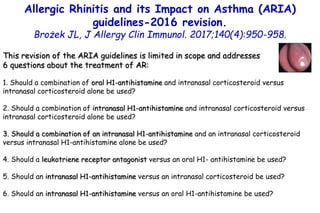 What rhinitis and sinusitis and poliposis | PPTX