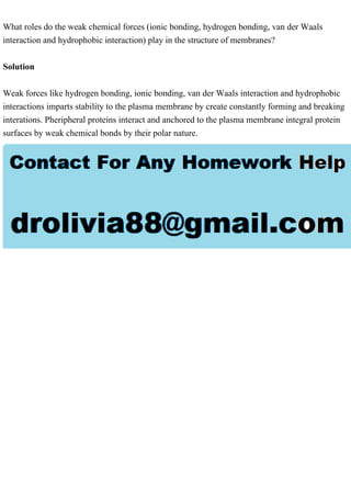 What roles do the weak chemical forces (ionic bonding, hydrogen bond.pdf