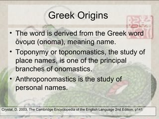 What's in a name Workshop | PPT