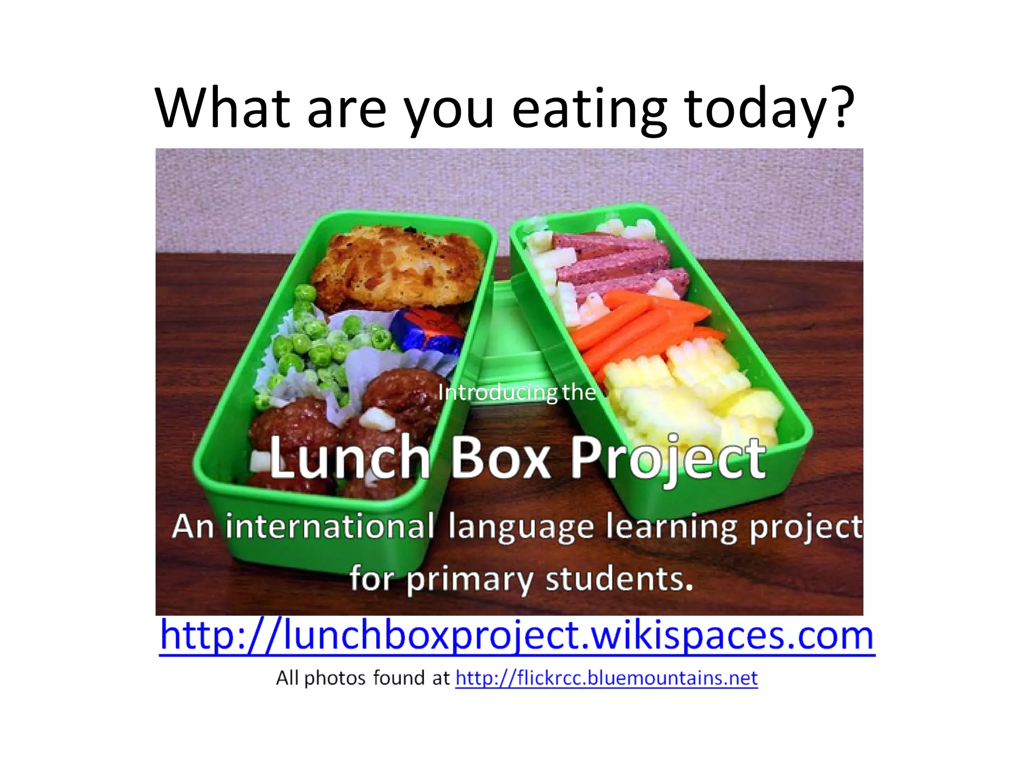 What’S In Your Lunch Box | PPT