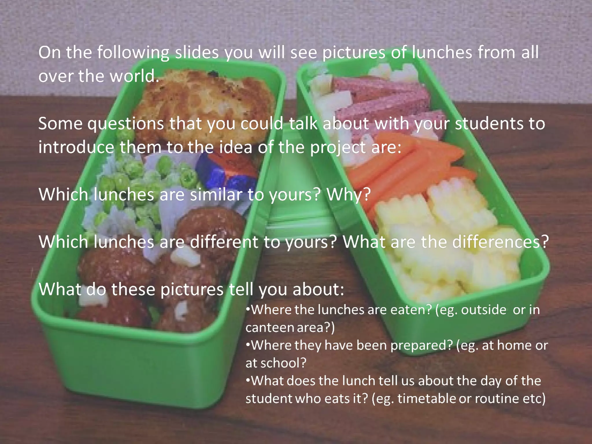 What’S In Your Lunch Box | PPT