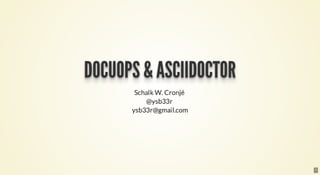 DocuOps & Asciidoctor | PPT