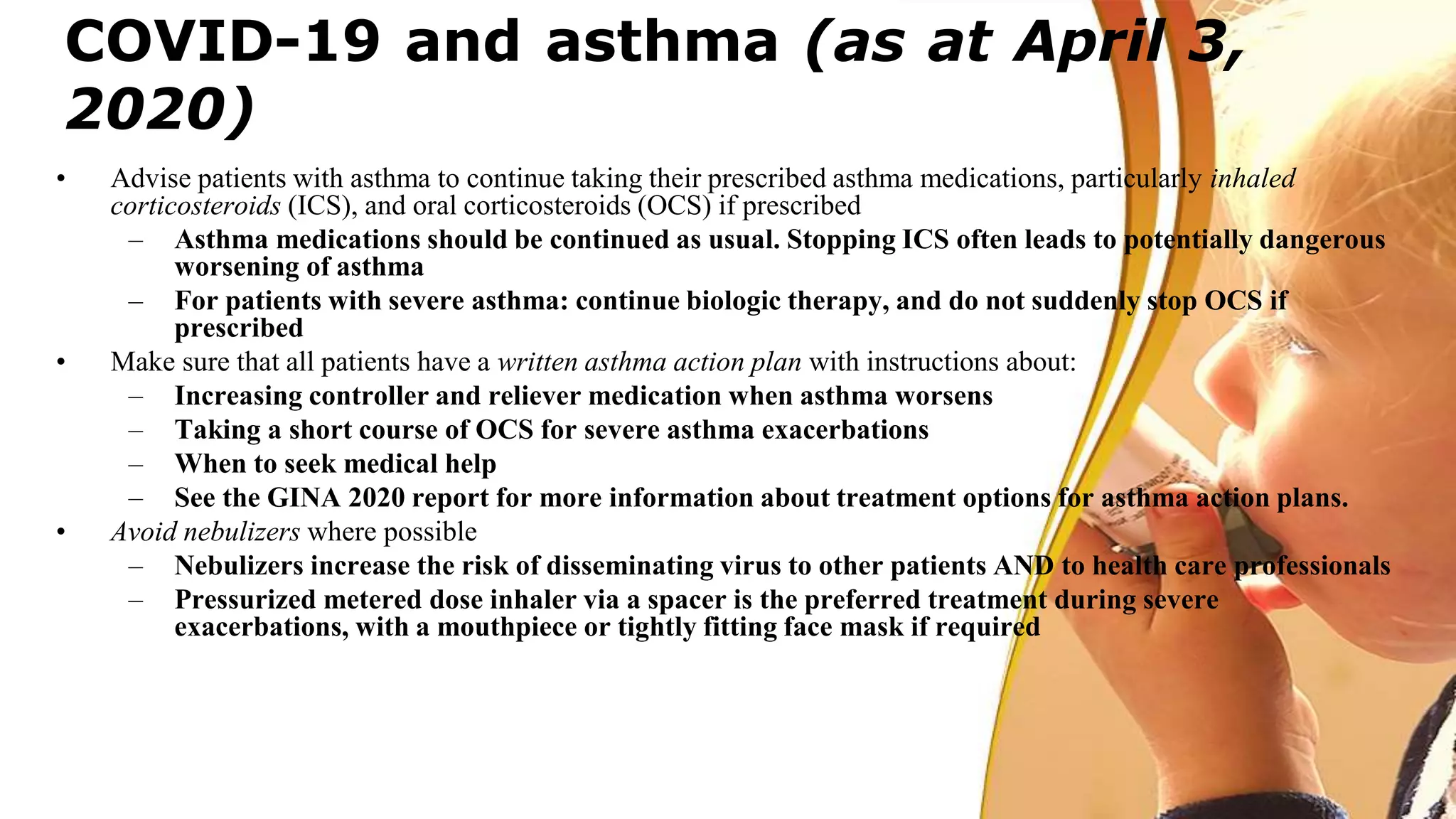 GINA 2020 Guidelines for Asthma | PPTX