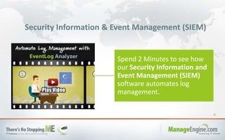 What's New in EventLog Analyzer - Log Management Software | PPTX