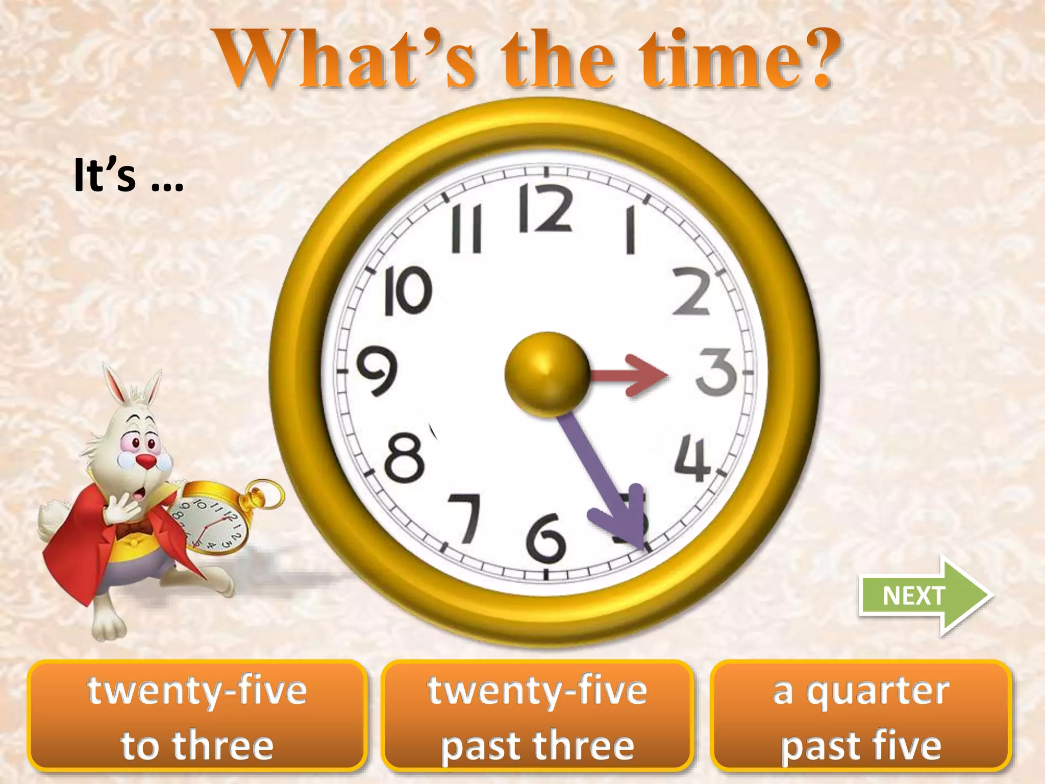 Telling the time - What's the time? Explanation and practice ESL. | PPTX