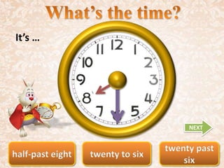 Telling the time - What's the time? Explanation and practice ESL. | PPTX