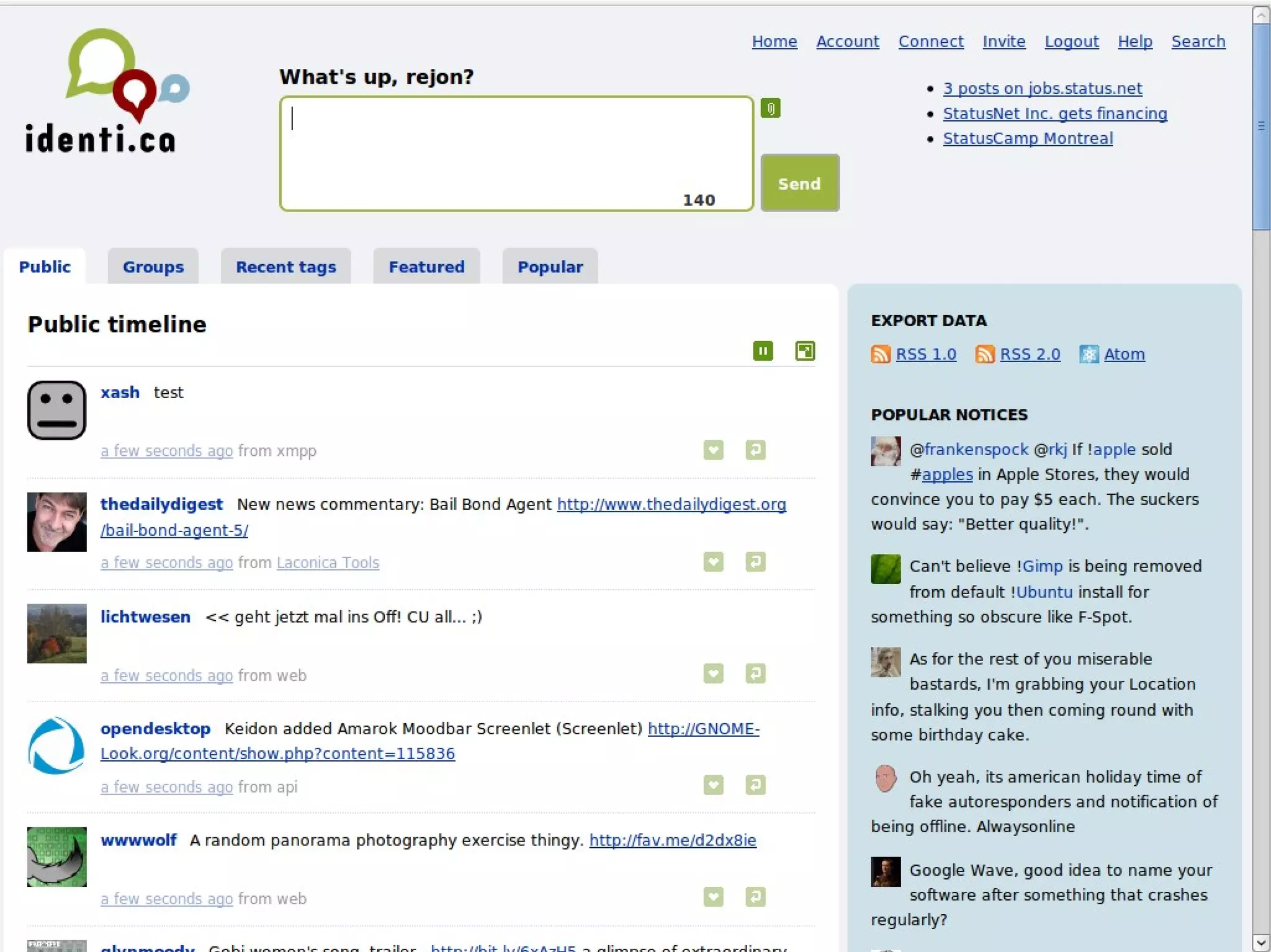What's Your StatusNet? Lightning Talk 1.0 | PPT