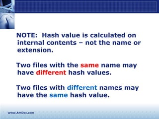 Whats A Hash | PPS | Technology & Computing