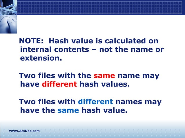 Whats A Hash | PPS | Technology & Computing