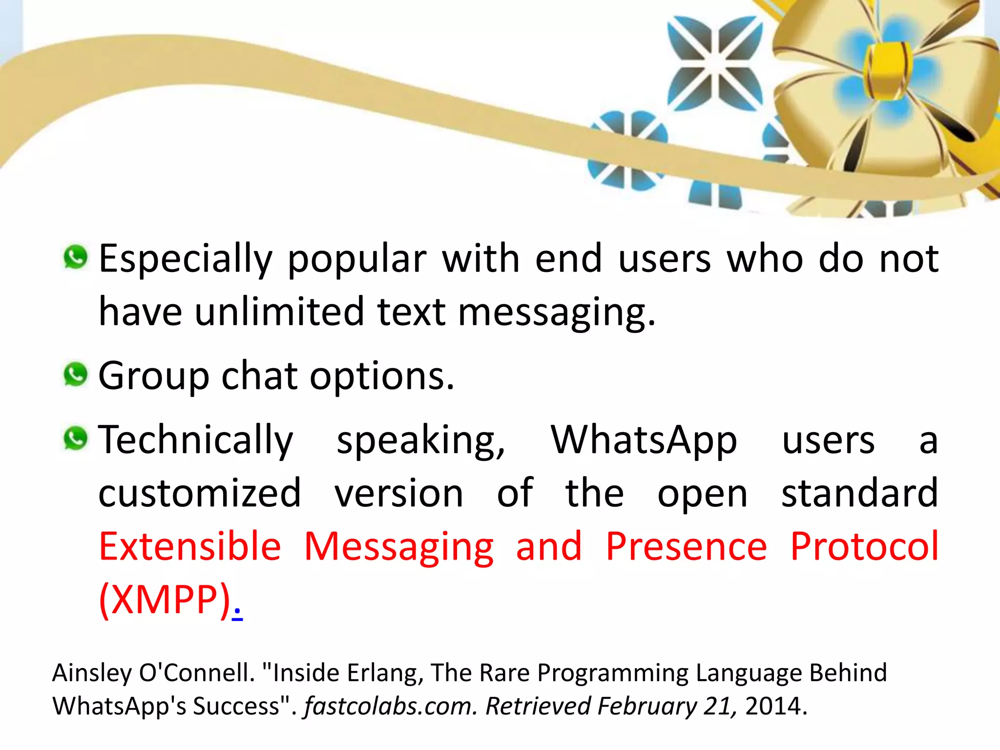 Whatsapp PPT Presentation | PPTX