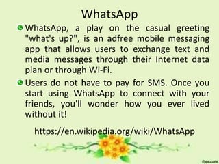 Whatsapp PPT Presentation | PPTX