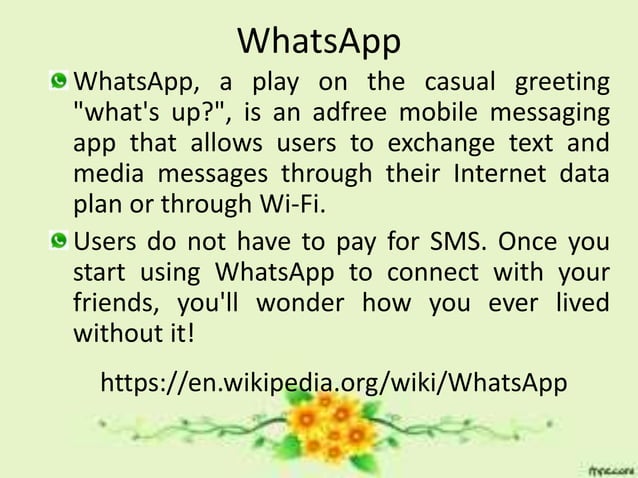 Whatsapp PPT Presentation | PPTX