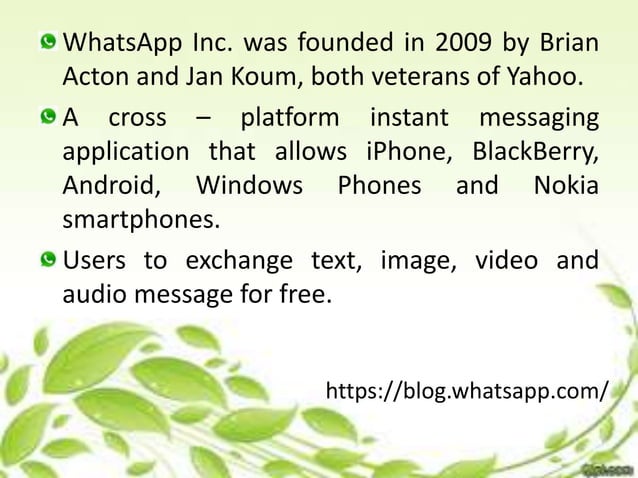Whatsapp PPT Presentation | PPTX