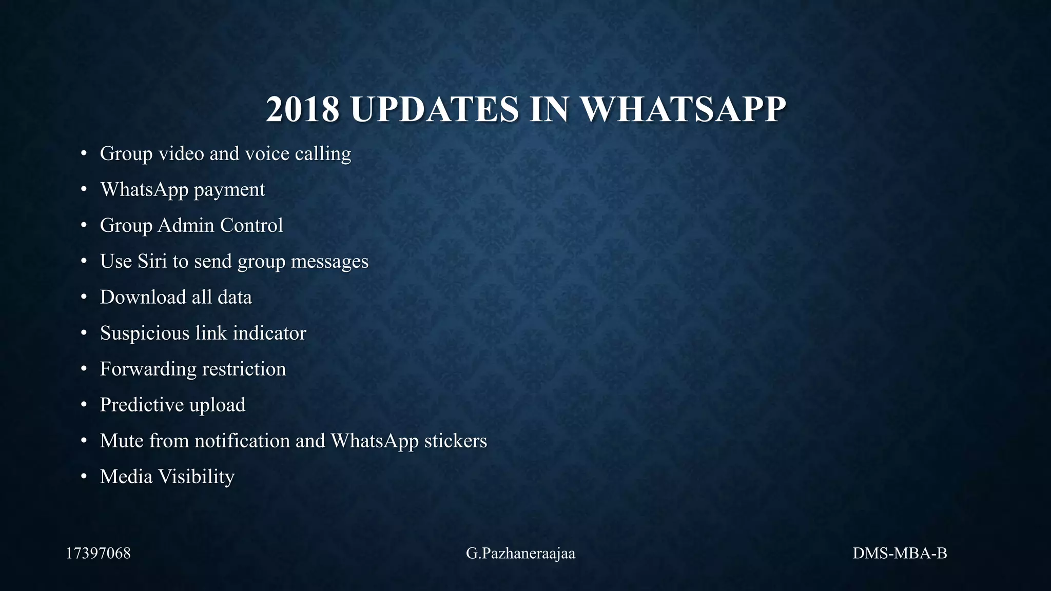 Whatsapp - Issues and their reaction | PPTX