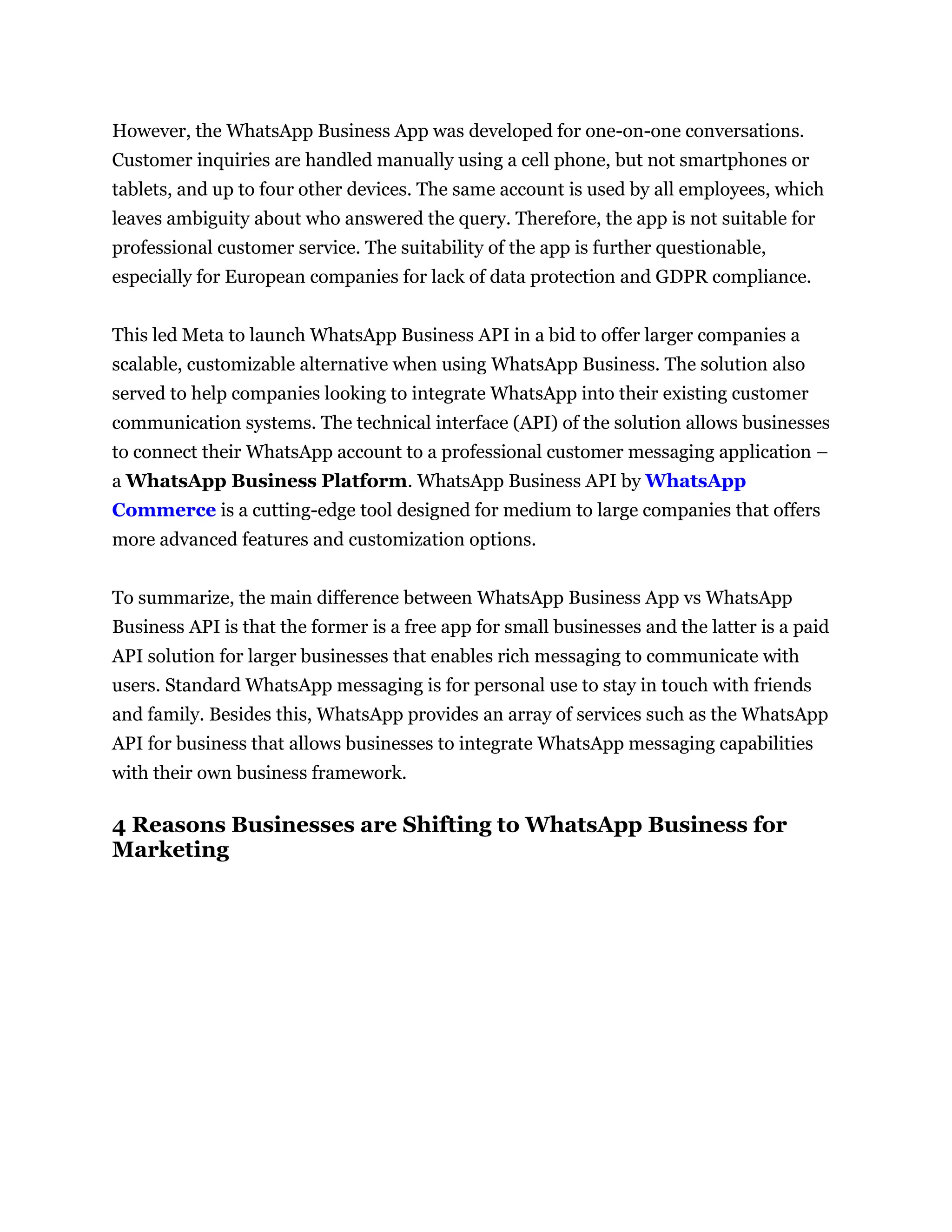 WhatsApp Business API: A Comprehensive Guide | PDF