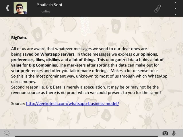 Whatsapp_Business Model | PPTX