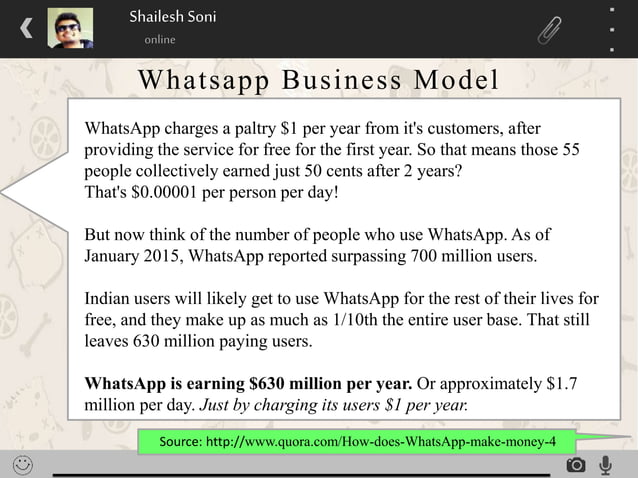 Whatsapp_Business Model | PPTX