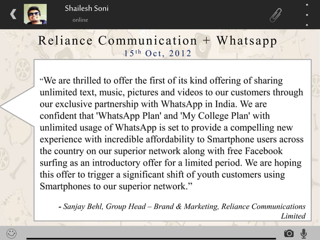 Whatsapp_Business Model | PPTX