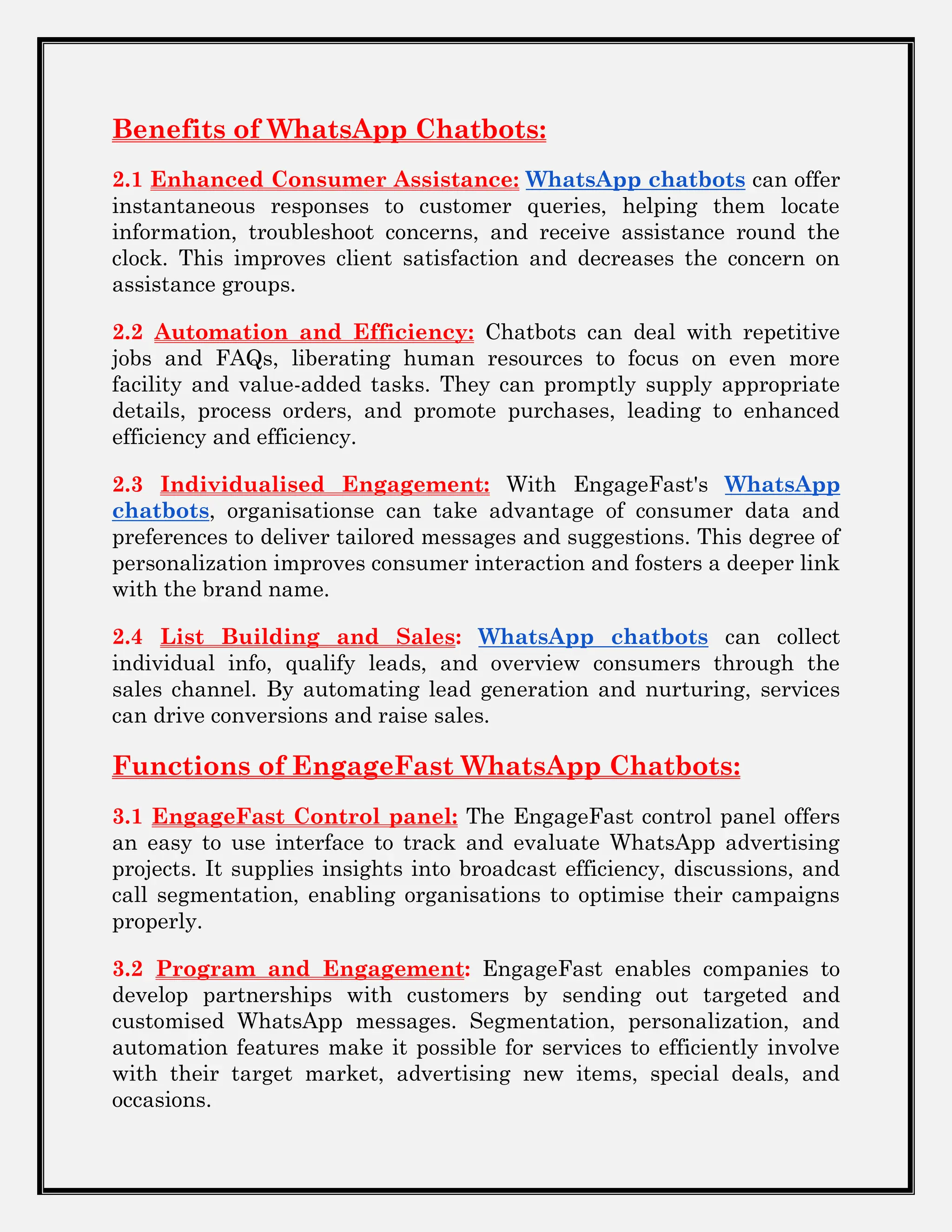 WhatsApp Chatbots | PDF