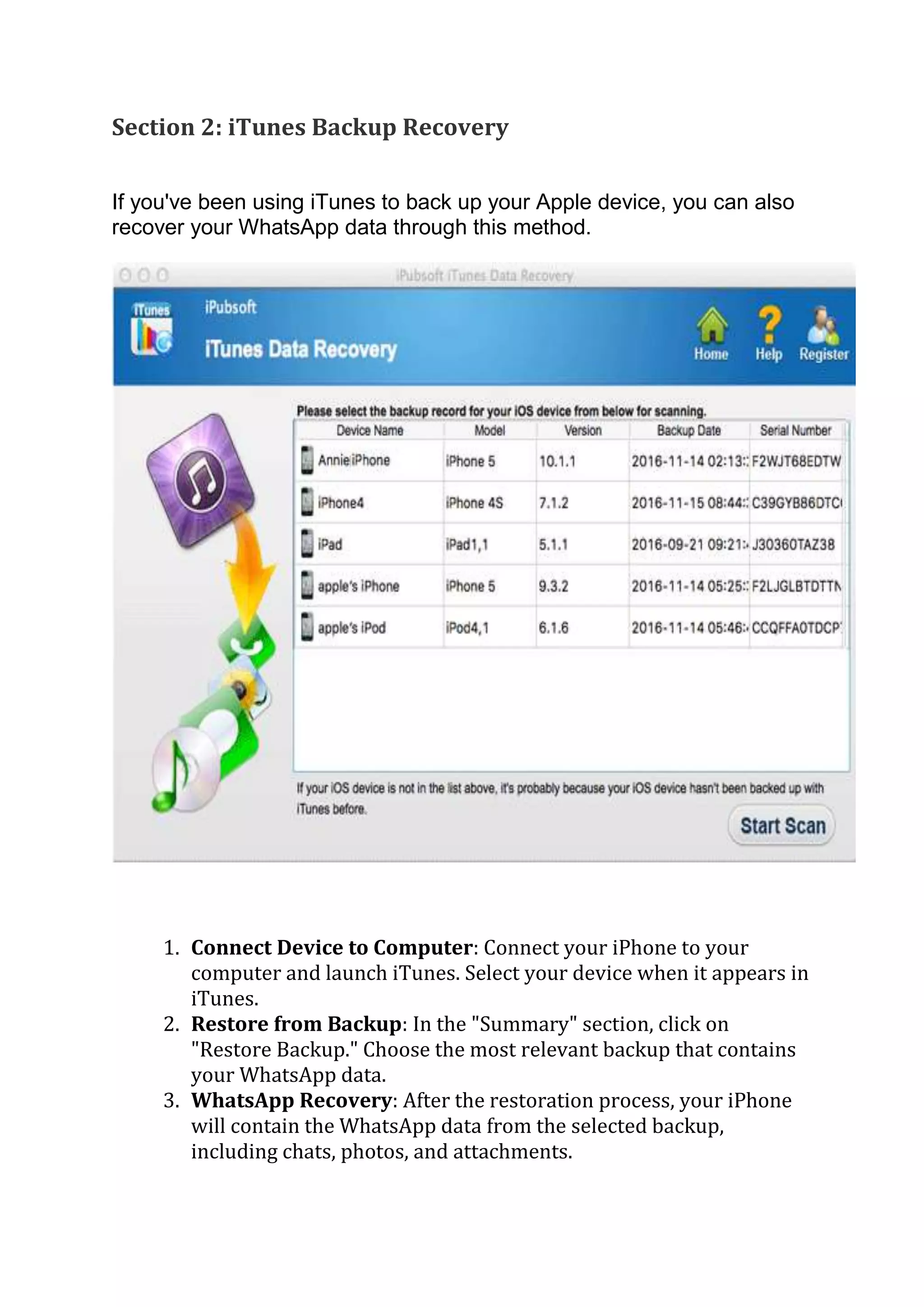 WhatsApp Data Recovery by APN IT Experts | PDF