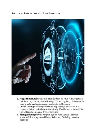 WhatsApp Data Recovery by APN IT Experts | PDF