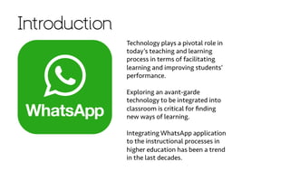WhatsApp Group for Teaching and Learning in Higher Education | PPT