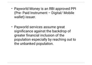 welcome to payworld | PPT